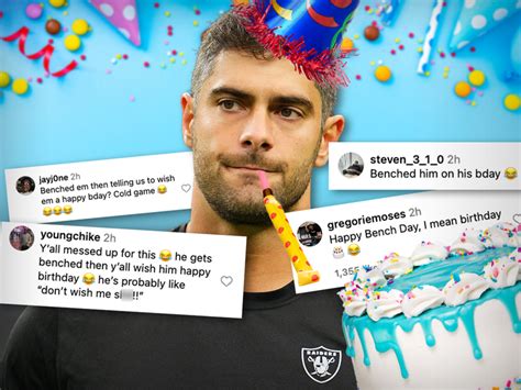 Raiders Dragged For Jimmy Garoppolo Birthday Post Hours After Benching Qb