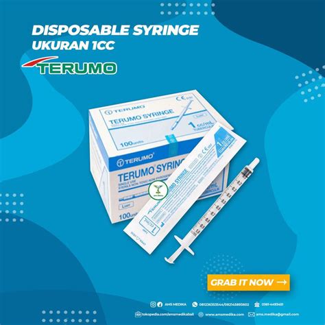 Disposable Syringe 1 CC Terumo