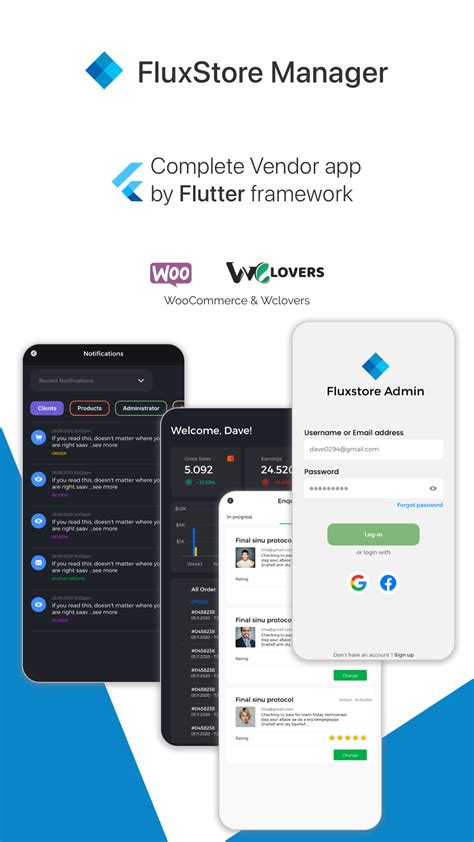 Fluxstore Manager Flutter Vendor App For Woocommerce And Wcfm Wclovers