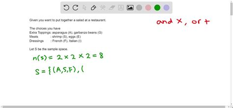 Solved Write Out The Sample Space For The Given Experiment Use The