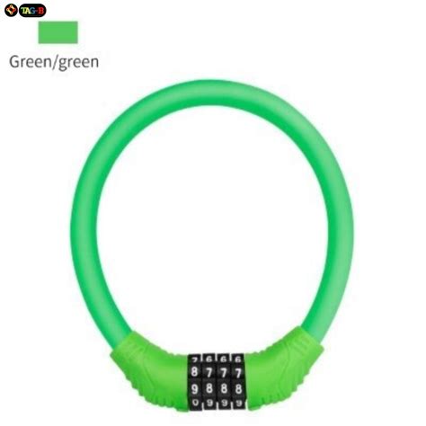 สายล็อคจักรยาน 4รหัส พกพาสะดวก Bicycle Locks 4 Digit Password Shopee