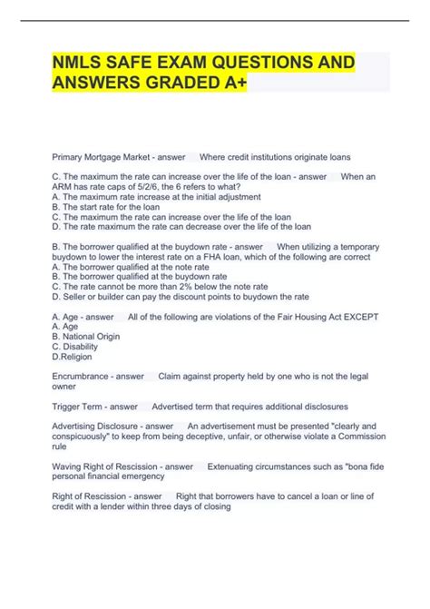 Nmls Test Compilation Bundle 2024 Stuvia Us