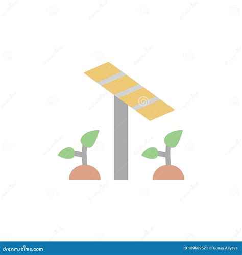 Solar Panel Plants Icon Simple Color Vector Elements Of Automated Farming Icons For Ui And Ux