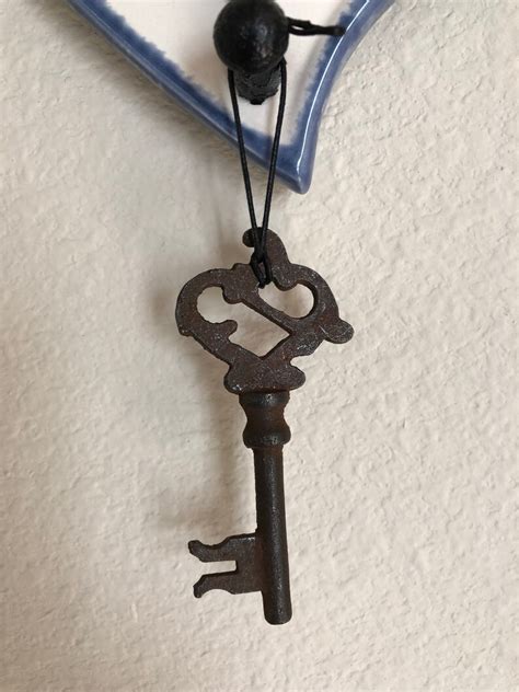 The Witchs Key Raven Plaque With Authentic Skeleton Key From Etsy