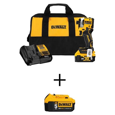 Dewalt Atomic 20 Volt Max Lithium Ion Cordless Impact Driver Kit With