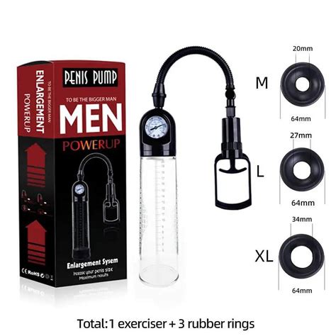 Shyyy Penis Pump Enlargervacuum Pump Cock Sleeve Sexual Enhancer With