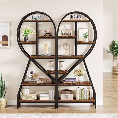 Tribesigns 709 Heart Shaped Bookshelf