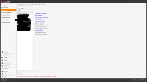 Invalid Colour In Menu Item Settings Causes Crash On Login V5 Issue