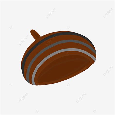 갈색 회색 줄무늬 화가 일러스트 모자 갈색 겨울 모자 패턴 Png 일러스트 및 Psd 이미지 무료 다운로드 Pngtree