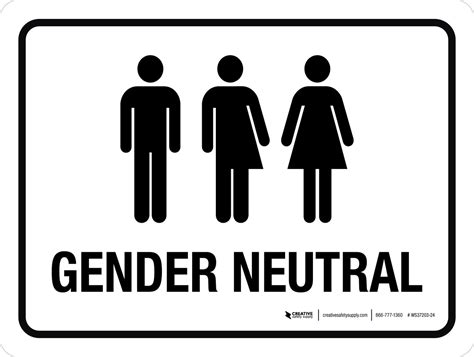 Gender Neutral Landscape Wall Sign