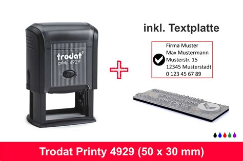 Trodat Printy 4929 50 X 30 Mm Kreative Lasergravuren