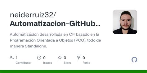 Github Neiderruiz32automatizacion Github Csharp Automatización