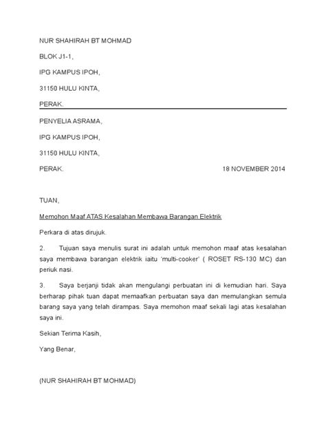 Surat Mohon Maaf Atas Kesalahan Ini Isi Surat Permintaan Maaf Yang Riset