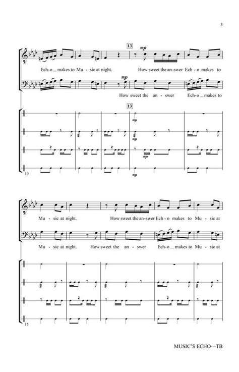 Musics Echo Greg Gilpin Noten Für Männerchor