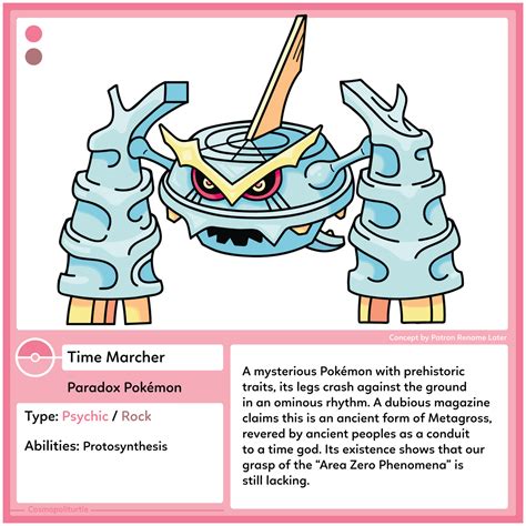 Fakemon 152 Time Marcher By Cosmopoliturtle On Deviantart