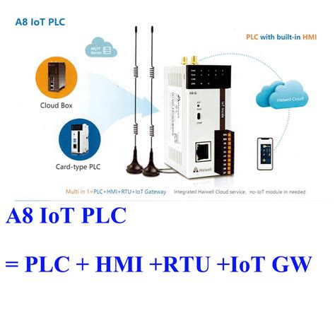Haiwell A8 IoT PLC PLC HMI RTU IoT Gateway Multi In1 Functional