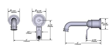 Armstrong Wall Basin Mixer E 3681 Single Lever Handle Perrinandrowe