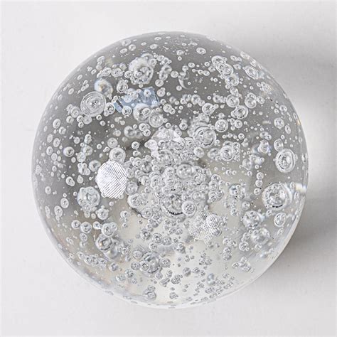 Hubsch 휩시 Paperweight Glass White 물방울 무늬의 유리 문진 감도 깊은 취향 셀렉트샵 29cm