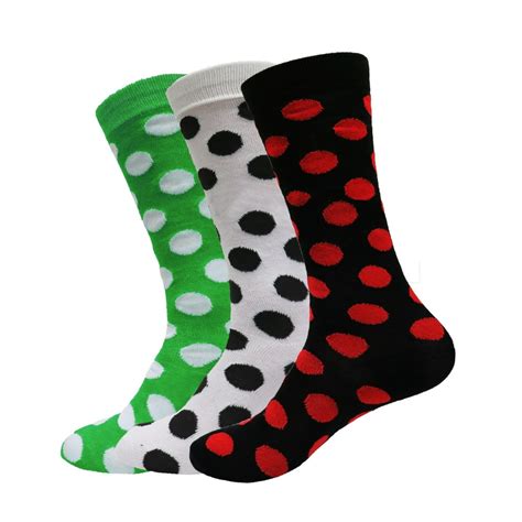 Sockmark Womens Polka Dot Socks 3 Pairs Casual Dress Crew Polka