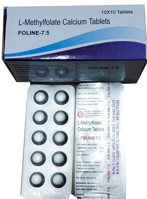 L Methylfolate Calcium Tablet At Rs 34 Strip L Methylfolate Capsule In New Delhi Id 24883281712