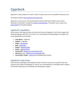 Cppcheck PDF