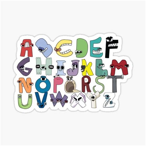 Alphabet Lore A Z Sticker For Sale By U Name Redbubble