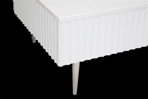 Surge White Rectangular Coffee Table