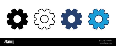 Setting Icon Vector Cog Settings Icon Symbol Stock Vector Image And Art Alamy