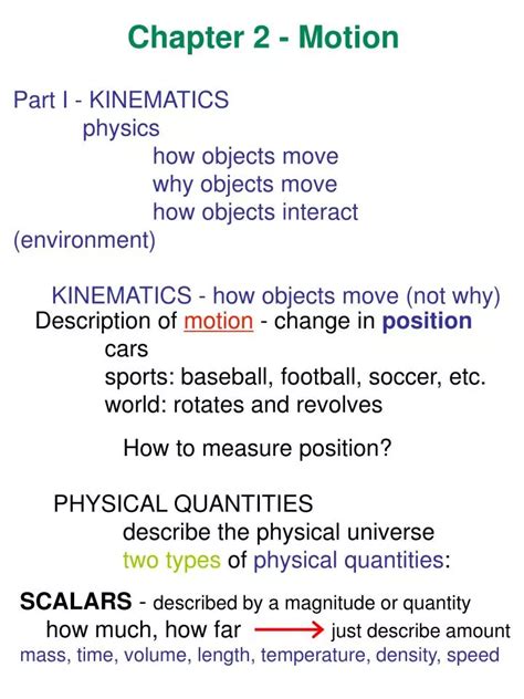 PPT Chapter 2 Motion PowerPoint Presentation Free Download ID 443102
