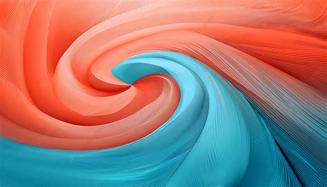 Abstract Swirling Coral And Teal Pattern Dynamic Vibrant Colors Background Abstract Swirl
