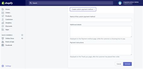 4 Steps To Create A Custom Manual Payment Method On Shopify