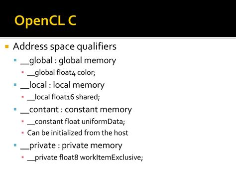 opencl introduction ppt download