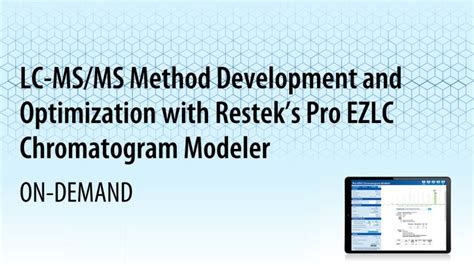 Separation Science On Linkedin Lc Ms Ms Method Development And Optimization With Resteks Pro Ezlc…