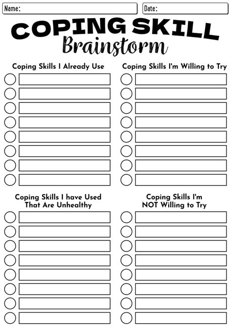 Cognitive Behavioral Therapy Worksheets In 2025 Coping Skills
