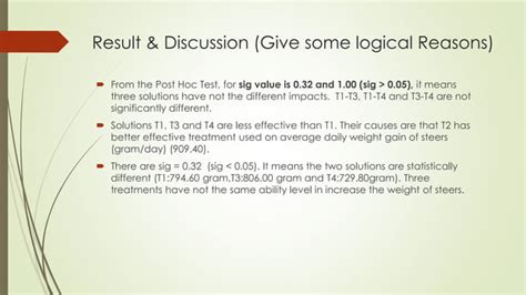 One Way Anova For Randomized Complete Block Design Rcbd Pptx