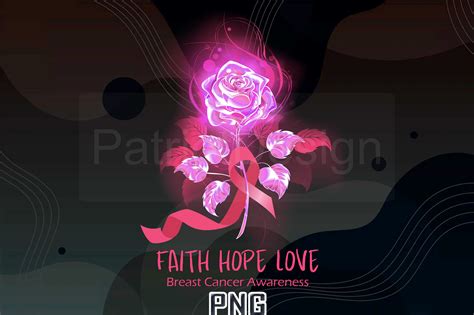 Faith Hope Love Breast Cancer Awareness Graphic By Patriotdesign