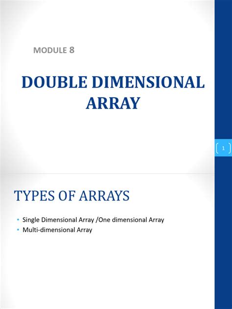 Dd Arrays Part 1 Pdf Data Type Computing