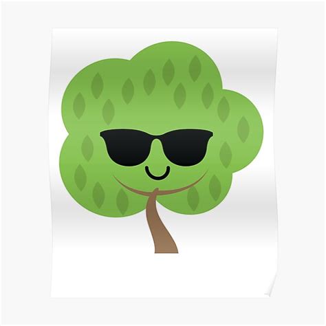 Tree Emoji Poster By HippoEmo Redbubble