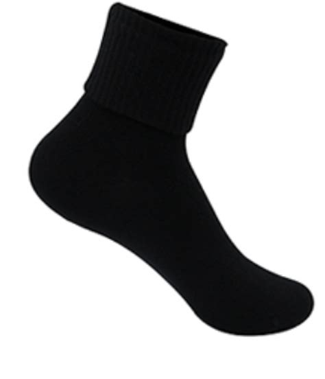 Girls Triple Roll Socks 3 Pk Black Educational Outfitters Boise