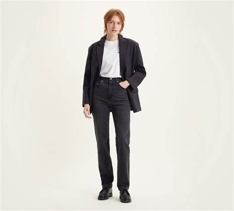 70s High Slim Straight Womens Jeans Black Levis® Us