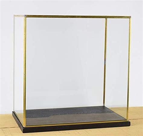Hand Made Large Glass And Silver Metal Frame Display Showcase Box With