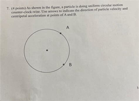 Solved Points As Shown In The Figure A Particle Is Chegg