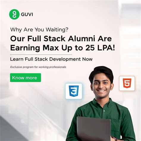 Guvi Geek Networks Iitm Research Park On Linkedin Course Duration 3