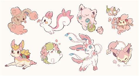 「春色ポケモン」のtwitter画像イラスト古い順
