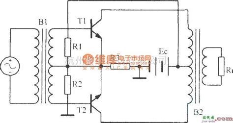 模拟电路中的加有偏置的推挽功率放大电路 接线图网