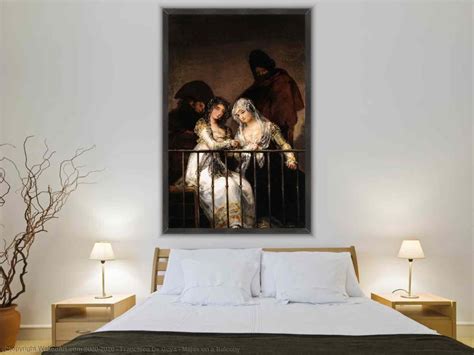 Paintings Reproductions Majas On A Balcony By Francisco De Goya