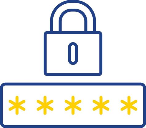 Password Line Two Color Icon 42801939 Vector Art At Vecteezy