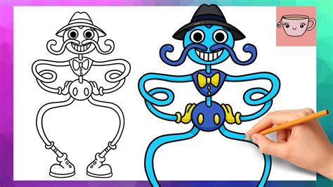 How To Draw Daddy Long Legs From Poppy Playtime Easy Drawing Tutorial Youtube