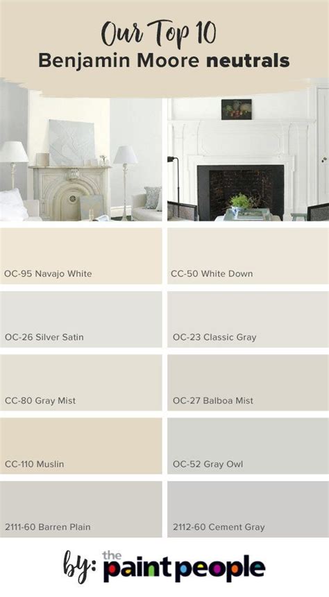 Colores De Pintura Neutros Y Claros Benjamin Moore