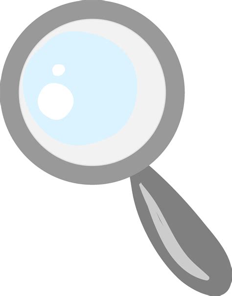 Flat Magnifying Glass Vector Or Color Illustration 35428364 Vector